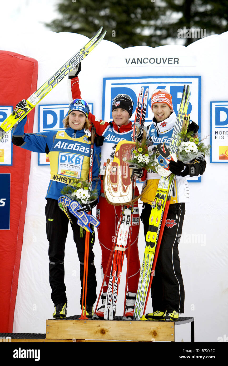 L R Anssi Koivuranta FIN Bill Demong USA Bjoern Kircheisen GER JANUARY ...