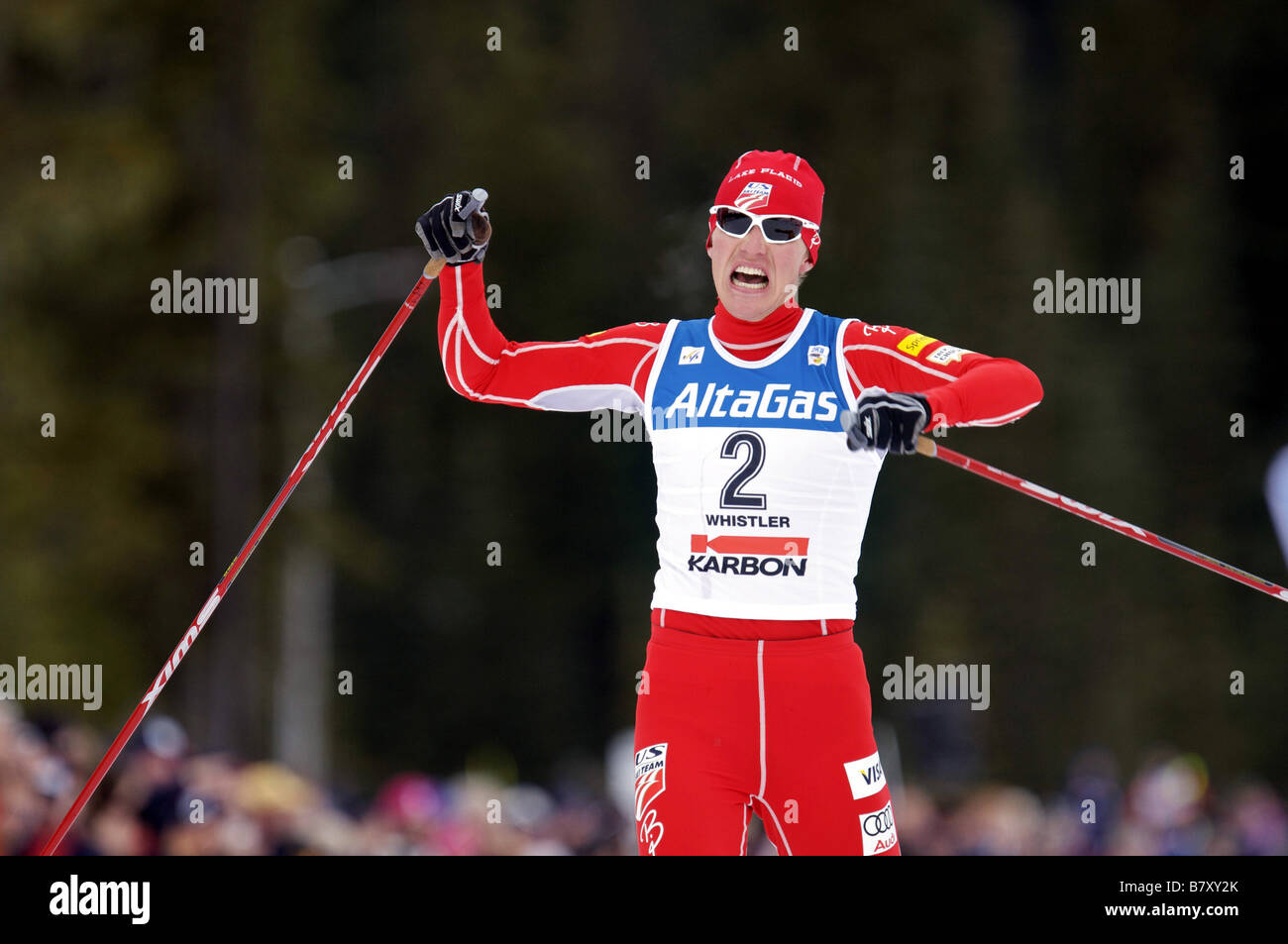 Bill Demong USA JANUARY 16 2008 Nordic Combined Bill Demong of USA ...