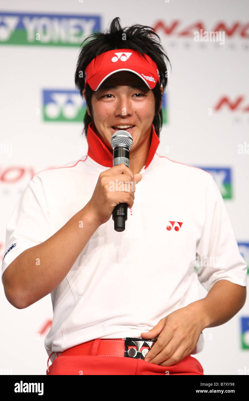 Ryo Ishikawa JANUARY 19 2008 Golf YONEX Golf 2009 New product press conference in Tokyo Japan ...