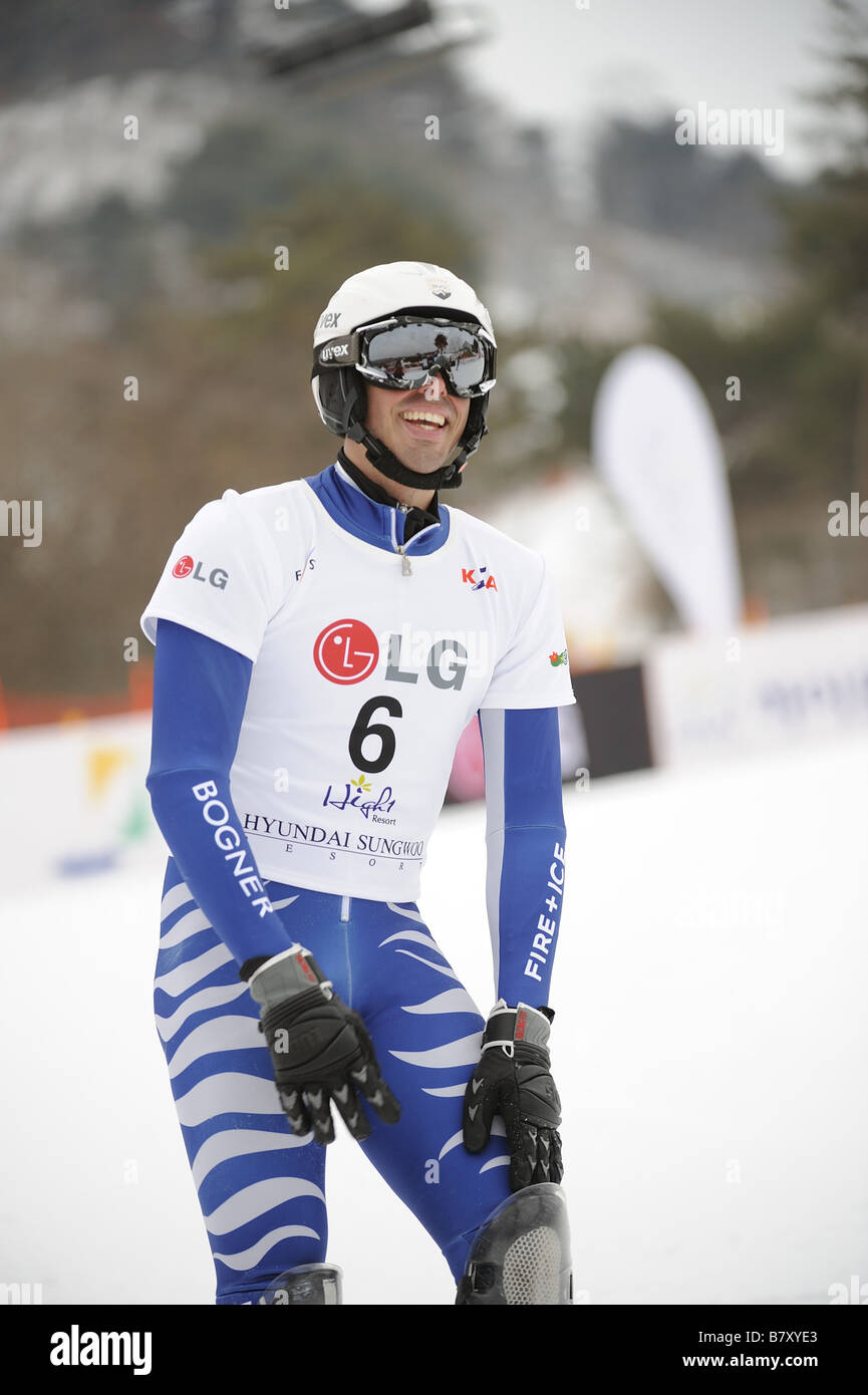 Patrick Bussler GER JANUARY 21 2009 Snowboarding Bronze medallist ...