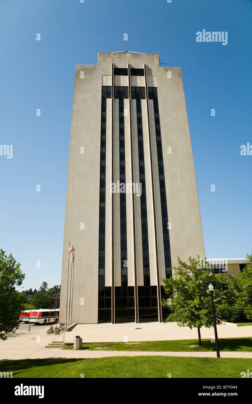 ILLINOIS DeKalb Tower of Holmes Student Center on campus of Northern ...