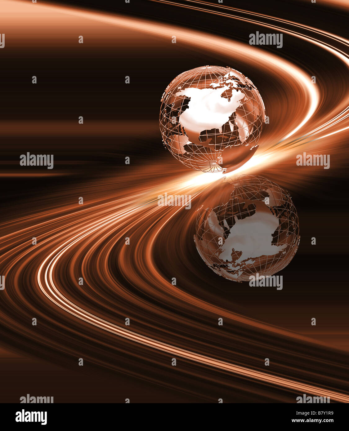 Digital globe abstract background hi-res stock photography and images ...