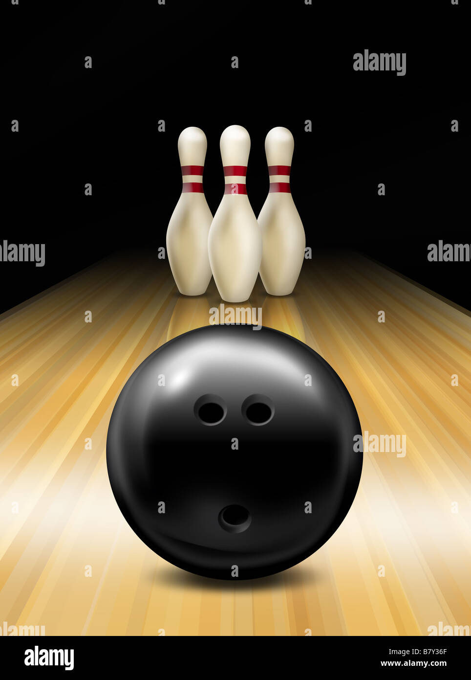 Ten pin bowling lane hi-res stock photography and images - Alamy