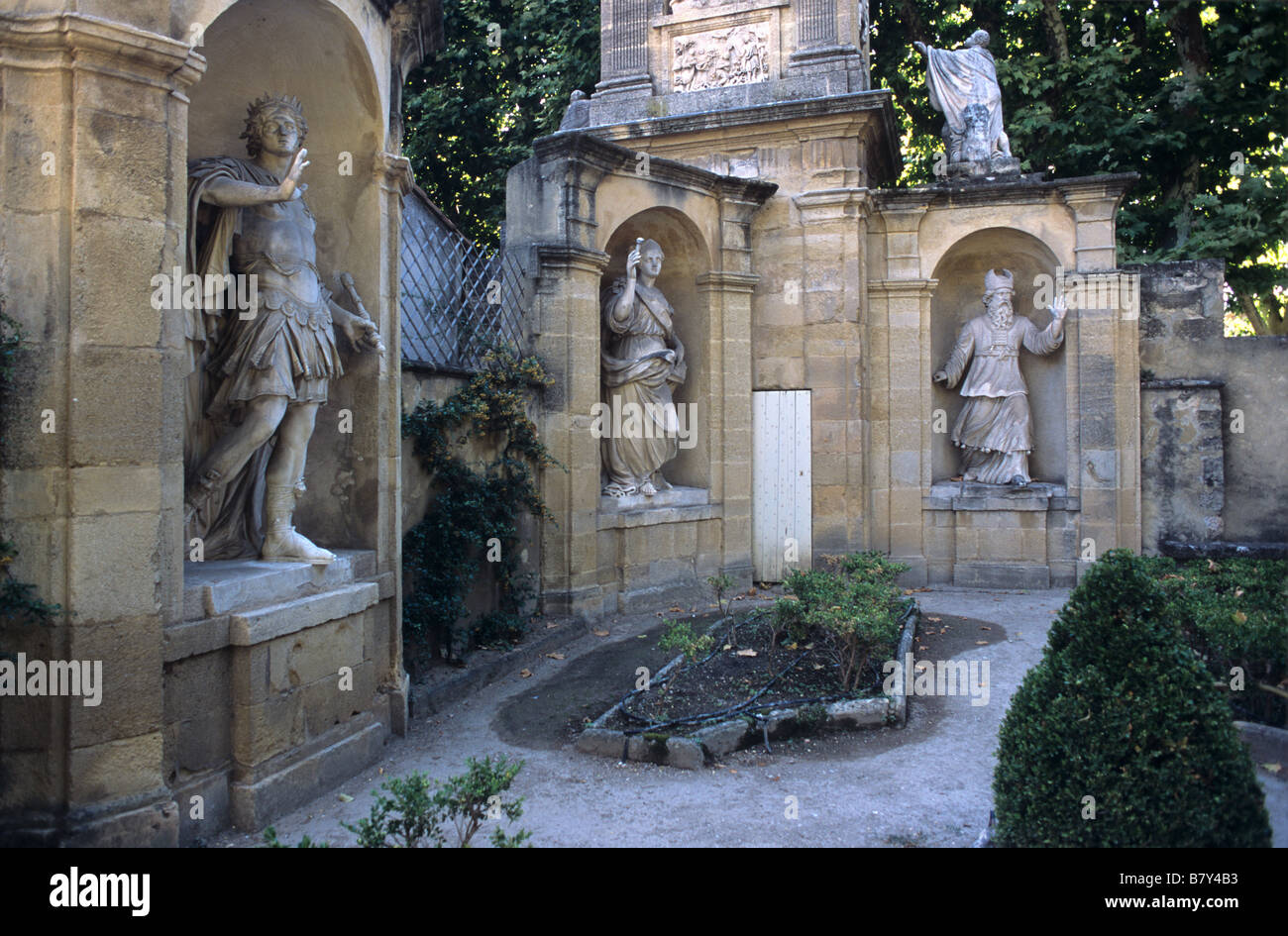 Statues of Saul, Deborah & Aaron the Levite, Monument Joseph Sec (c18th ...