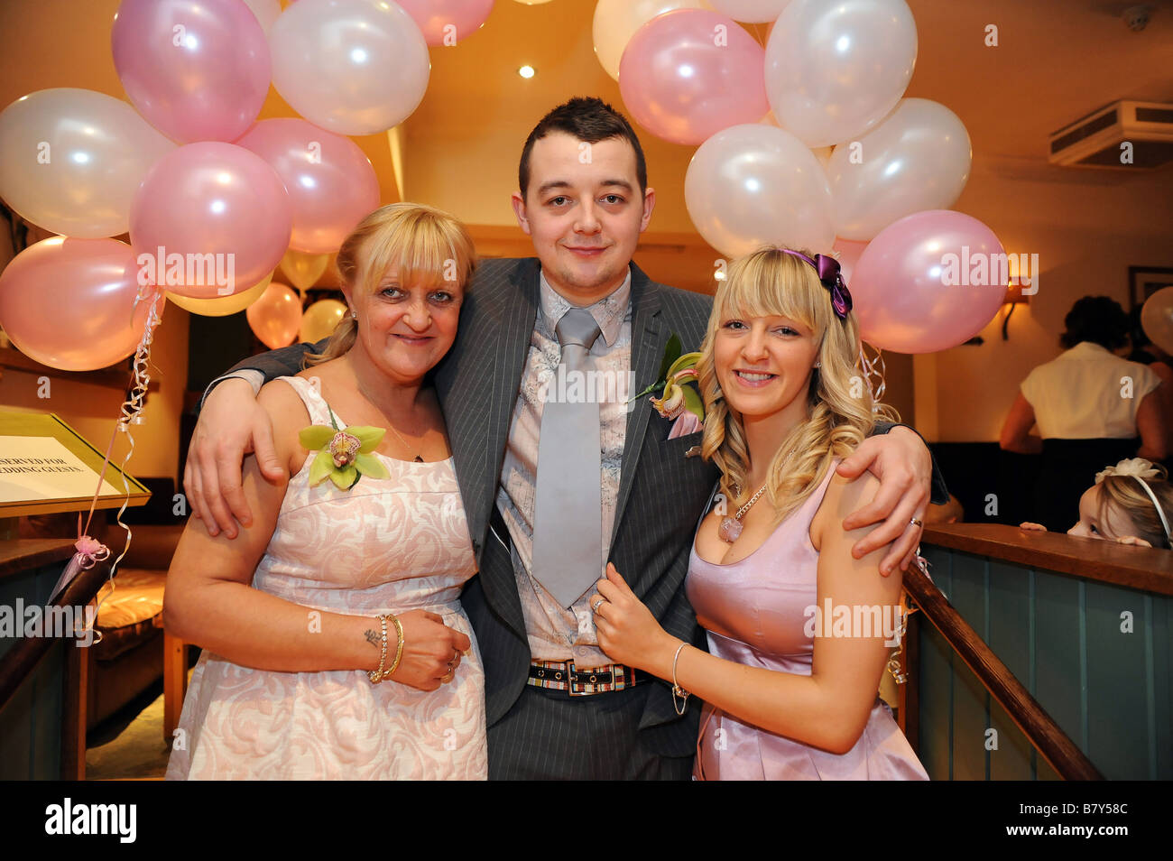 Family at a party Stock Photo - Alamy