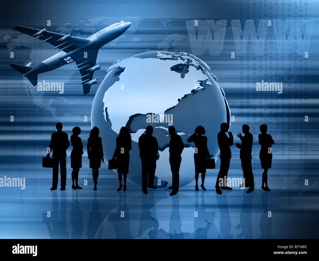 Conceptual image showing global business Stock Photo - Alamy