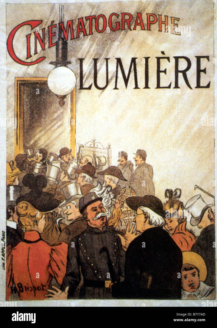 Cinematographe Lumière The poster advertising the Lumière brothers ...