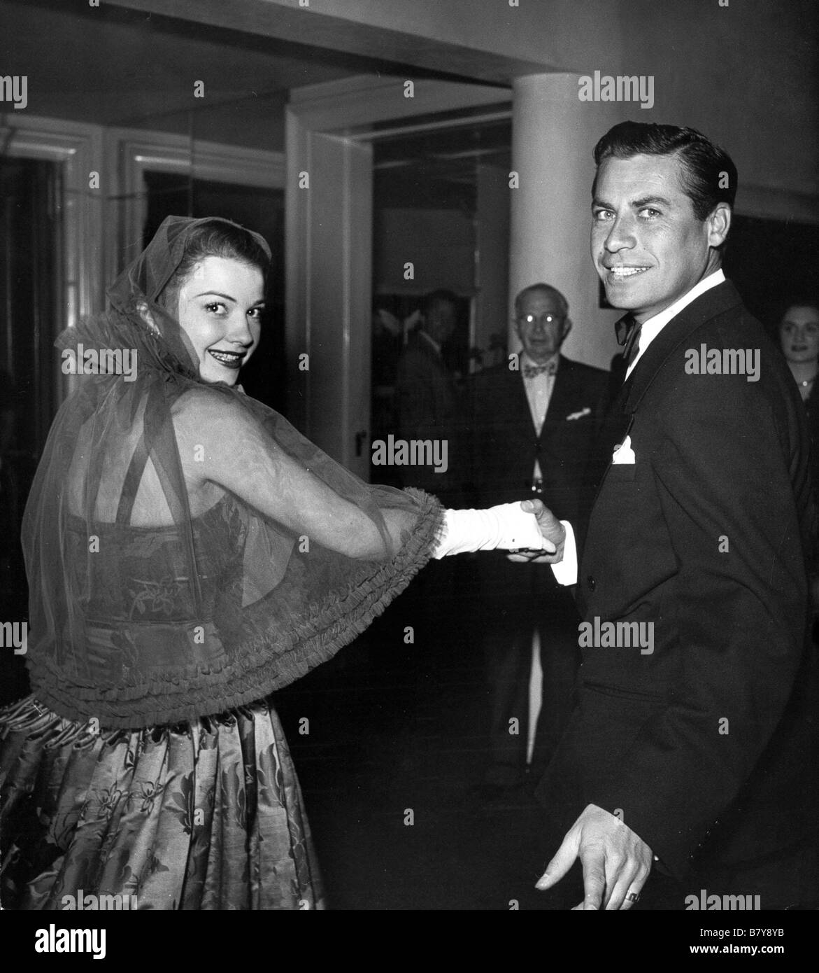 Anne Baxter with her husband John Hodiak Stock Photo - Alamy