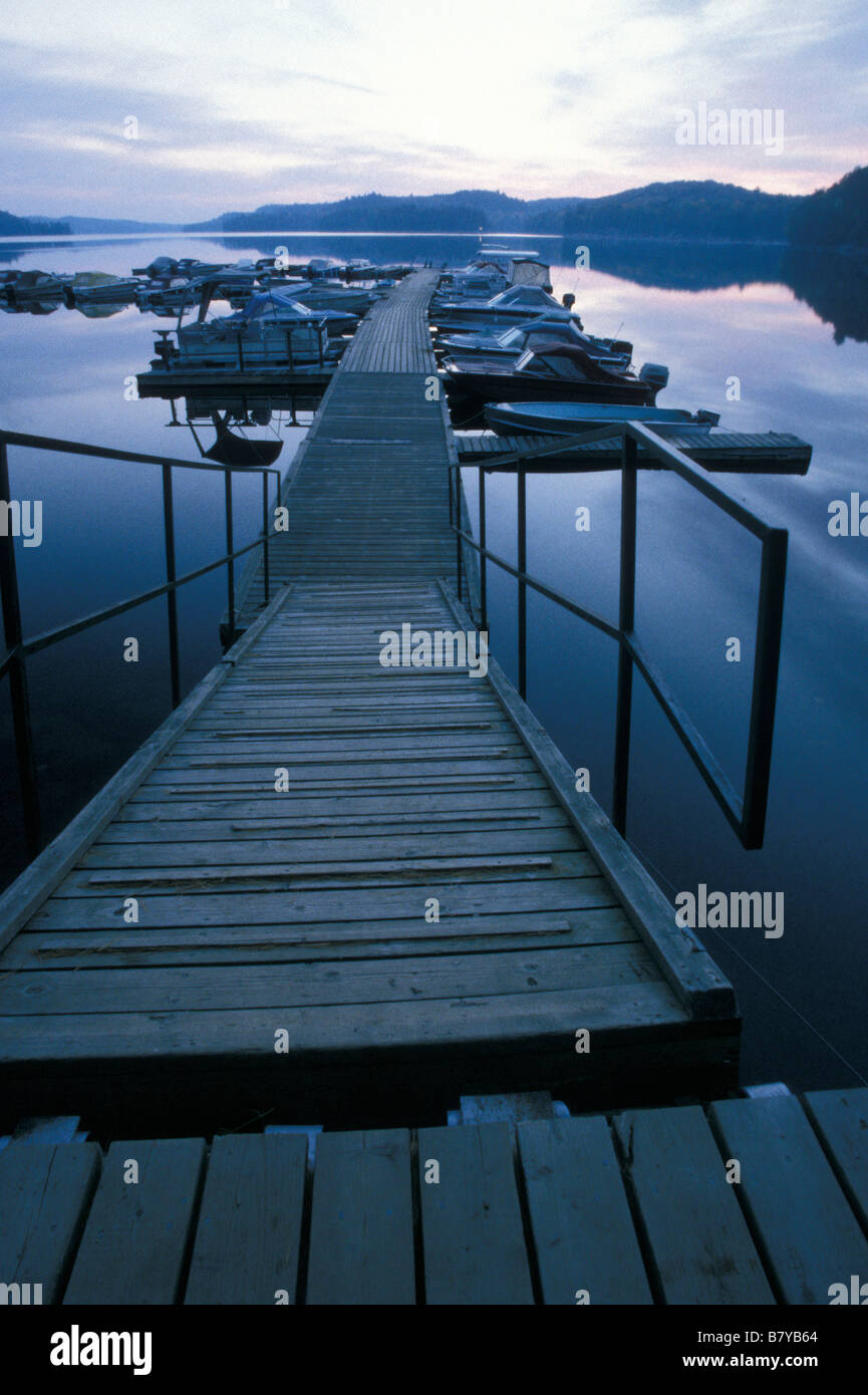 Marina Early Morning Little Hawk Lake Haliburton Highlands Ontario ...