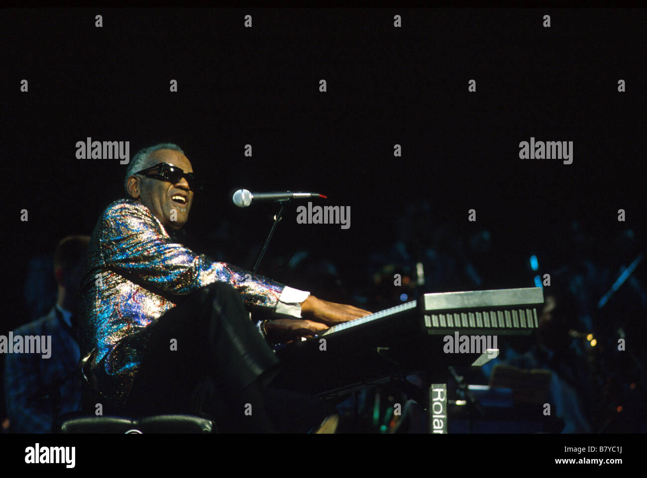 Ray Charles Ray Charles Ray Charles en concert Stock Photo - Alamy