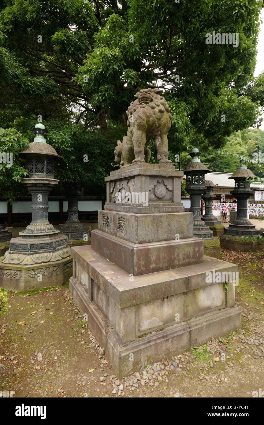 Shishi (aka Jishi). Lion Dog deities. Ueno Toshogu Shinto Shrine. Ueno ...