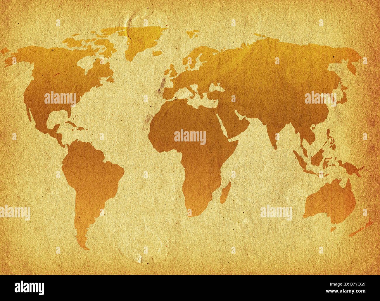 World map on a grunge background Stock Photo - Alamy