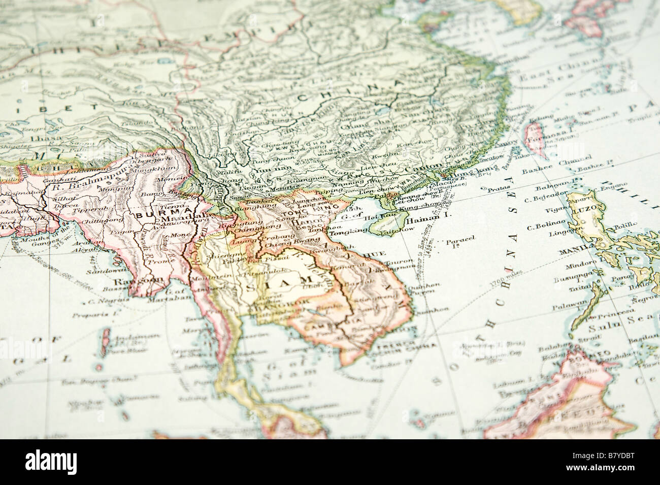 Asia map hi-res stock photography and images - Alamy