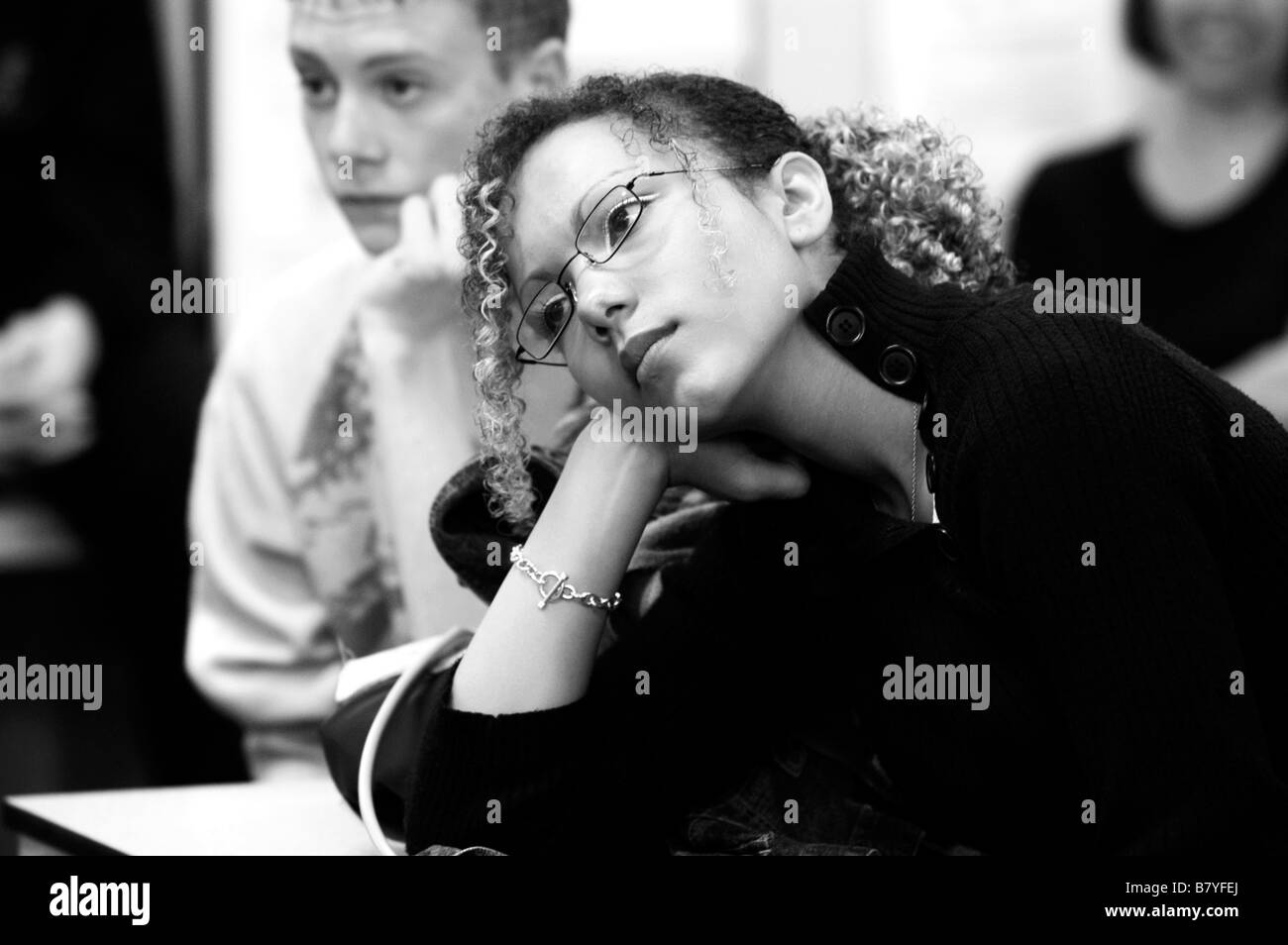 pupils in secondary school classroom Stock Photo - Alamy