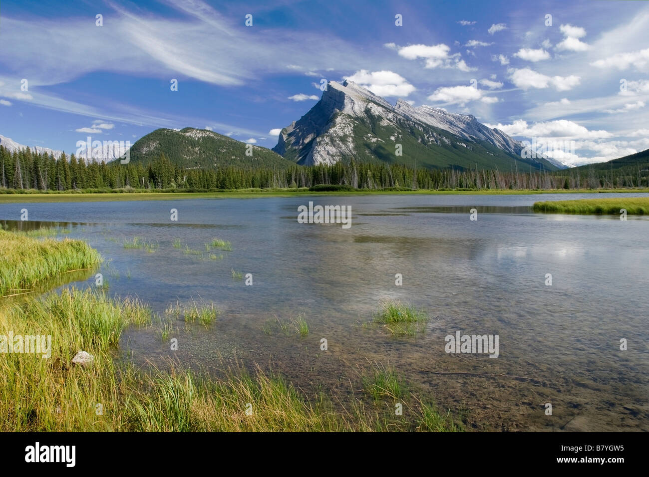 Mount Rundle, Banff National Park, Alberta, Canada Stock Photo - Alamy