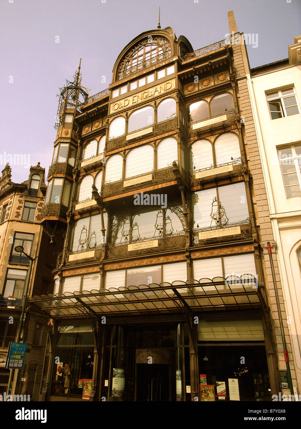 Old England building, Brussels, Belgium Stock Photo - Alamy