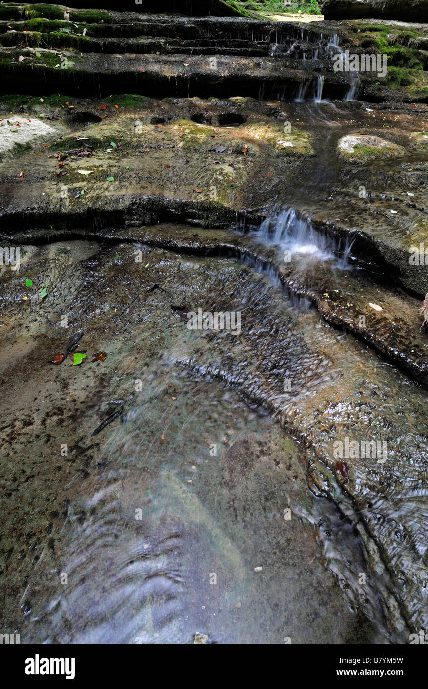 stream creek waterfall rapids Clifty Wilderness Red River Gorge ...