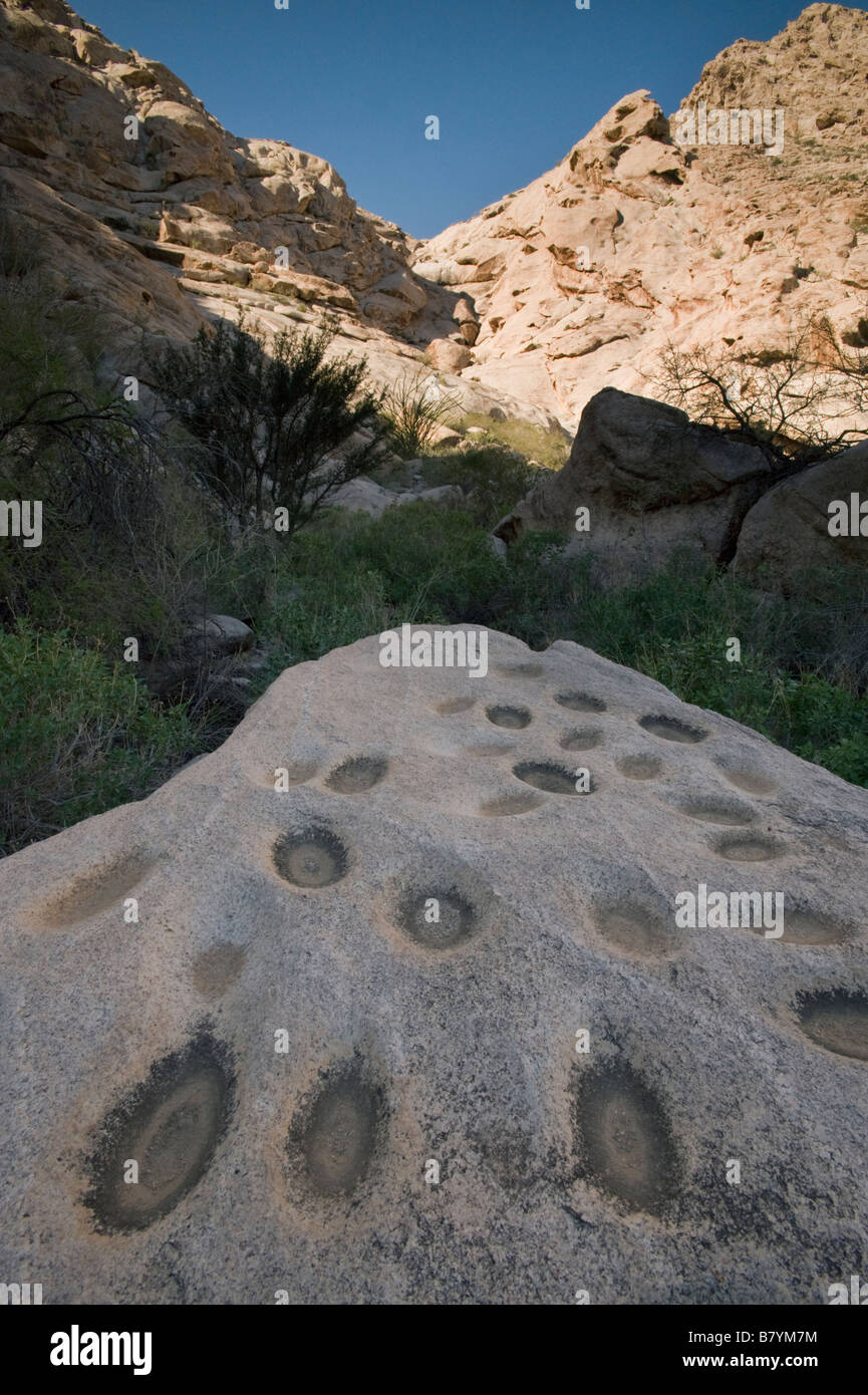 Metates or Stone Mortars, Tinajas Altas Mountains, Southern Arizona ...