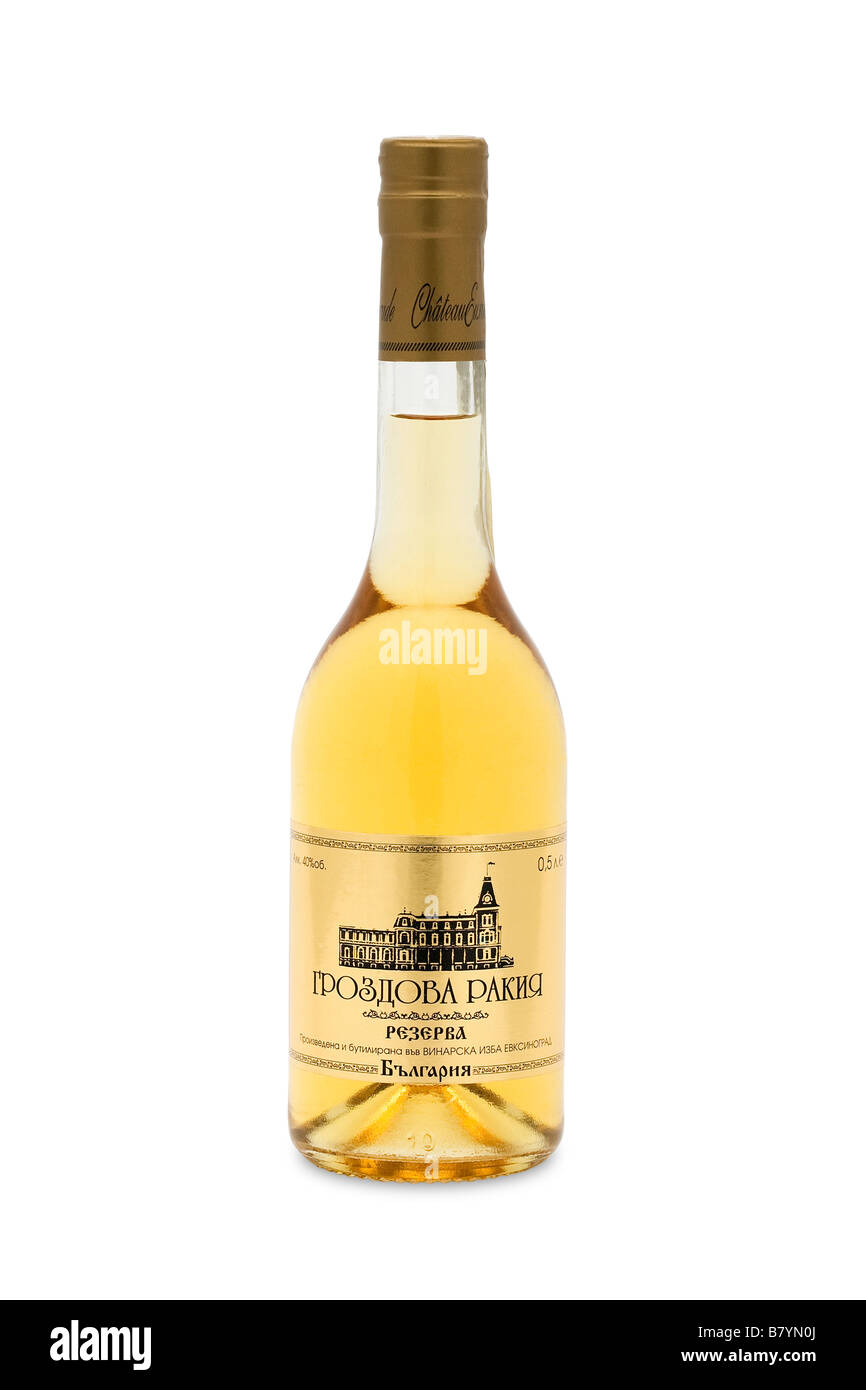 Bulgaria grape brandy rakia oak aged reserve evksinograd pale golden ...