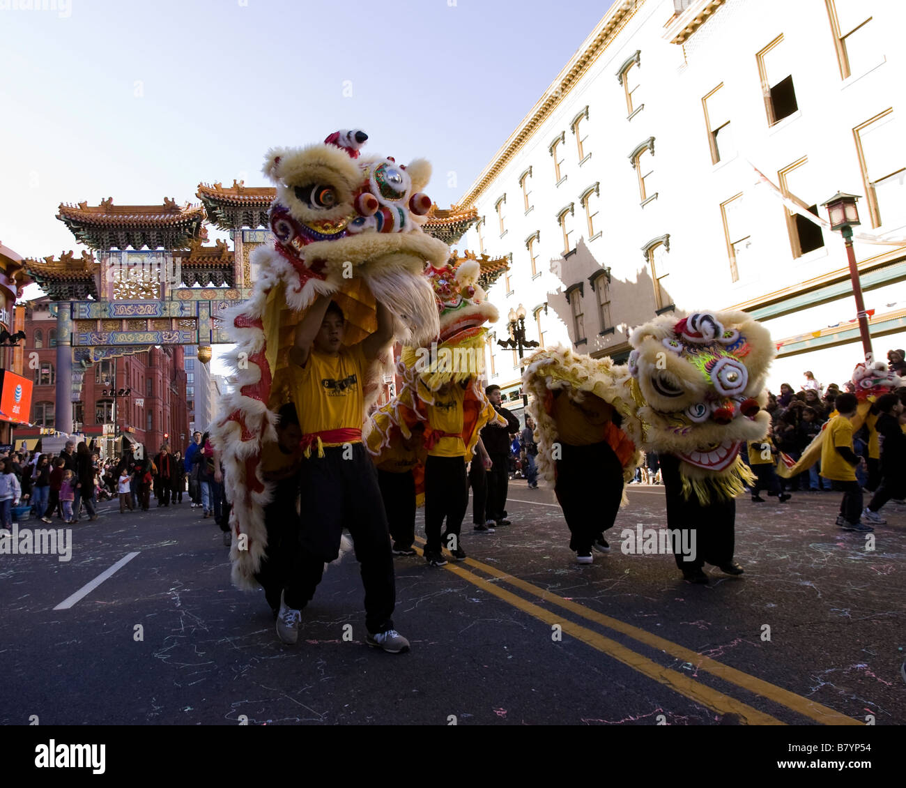 Chinese New Year Lion Dance Stock Photo - Alamy