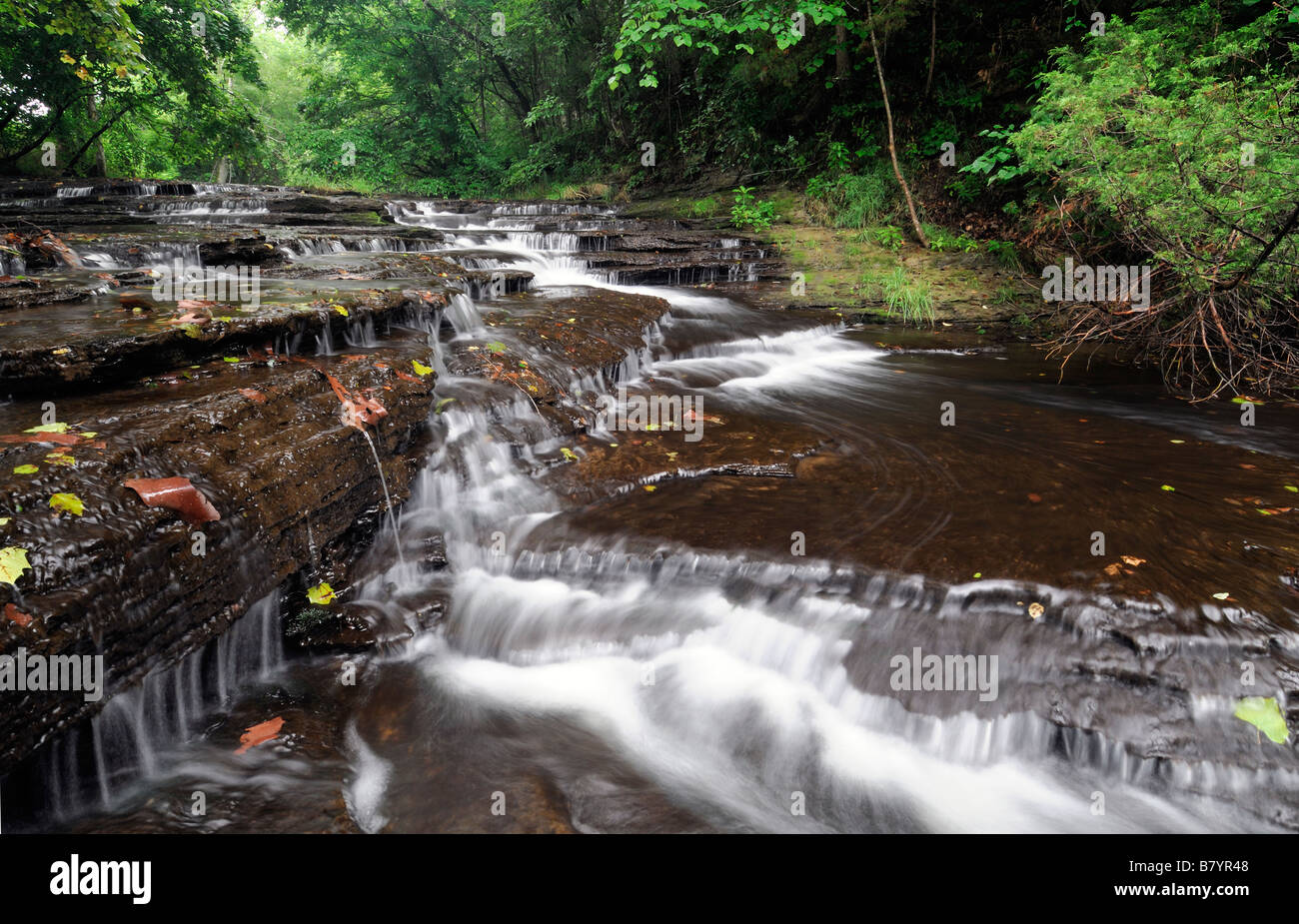 Indian creek rapids upstream of 76 falls clinton county kentucky lake ...