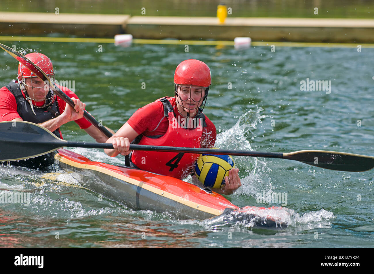 Canoe polo action hi-res stock photography and images - Alamy