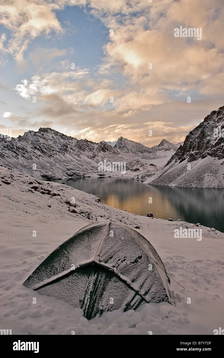 Landscape of the Ala Kol lake Karakol valley Kyrgyzstan Stock Photo - Alamy
