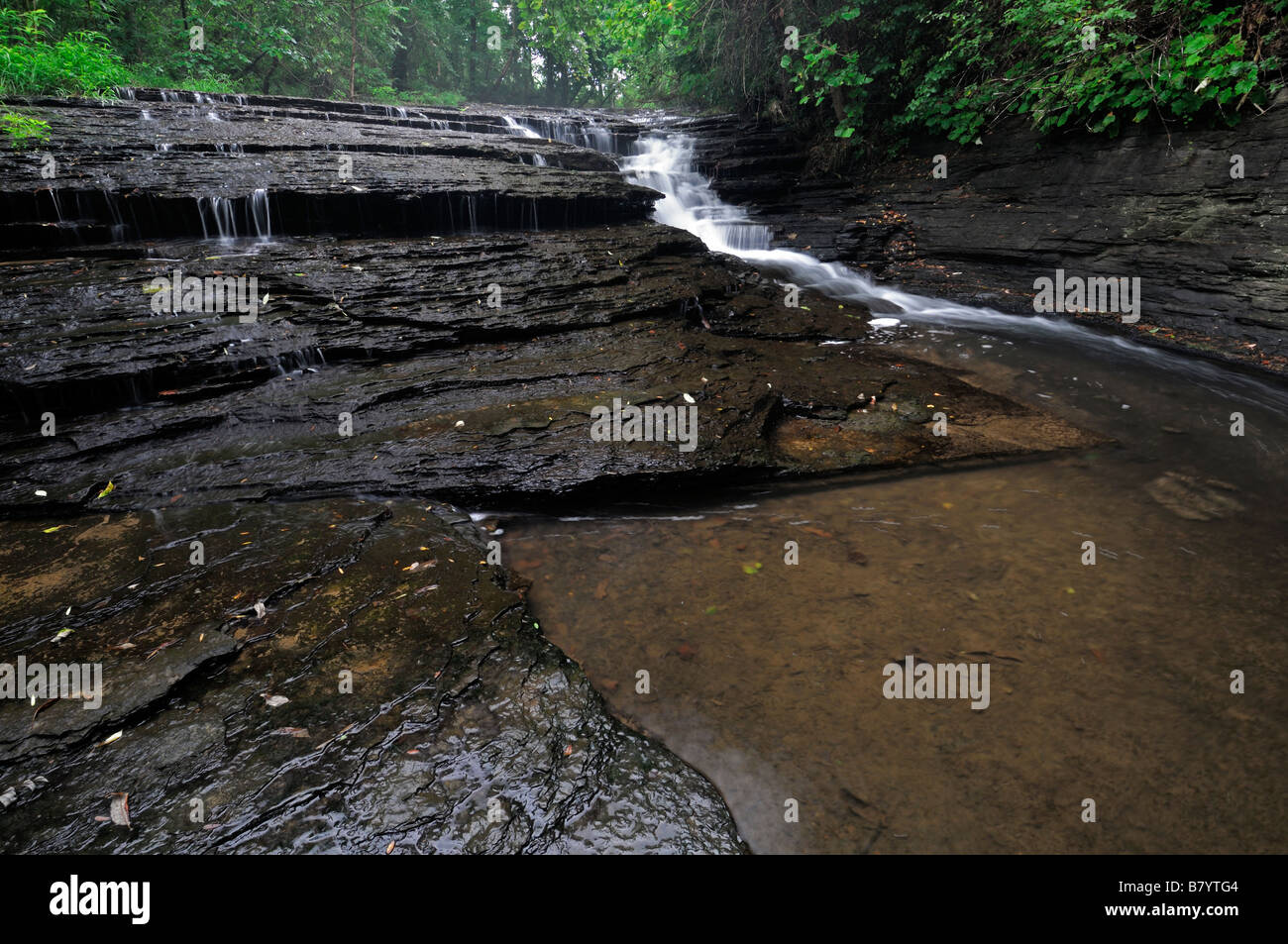 Indian creek rapids upstream of 76 falls clinton county kentucky lake ...