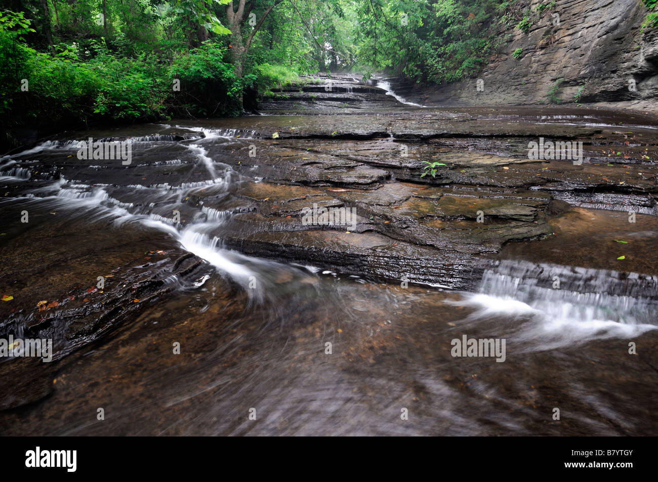 Indian creek rapids upstream of 76 falls clinton county kentucky lake ...