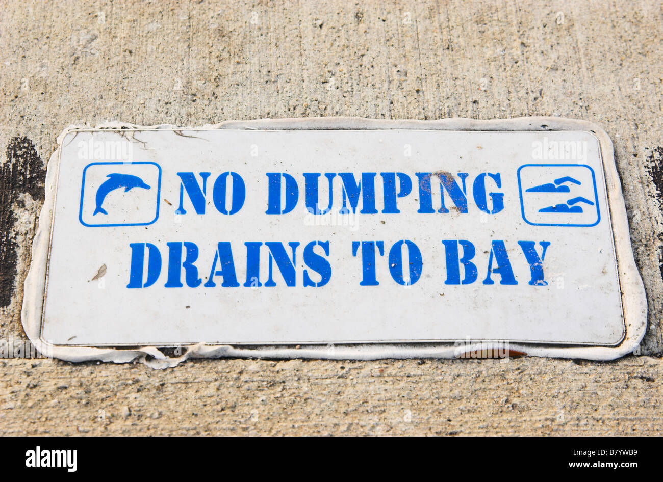 No dumping sign water hi-res stock photography and images - Alamy