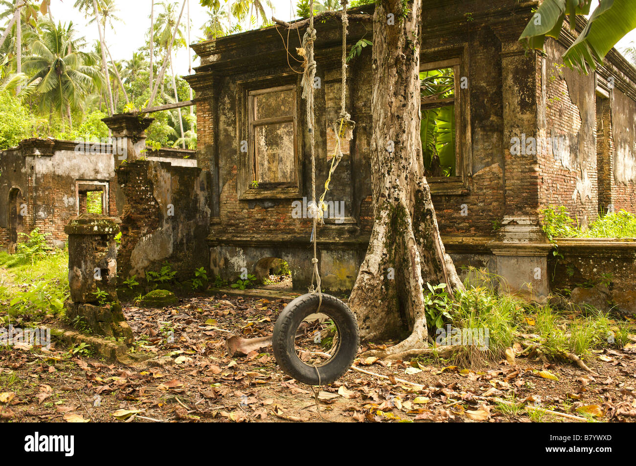 Old ruins on Penyengat island Stock Photo - Alamy