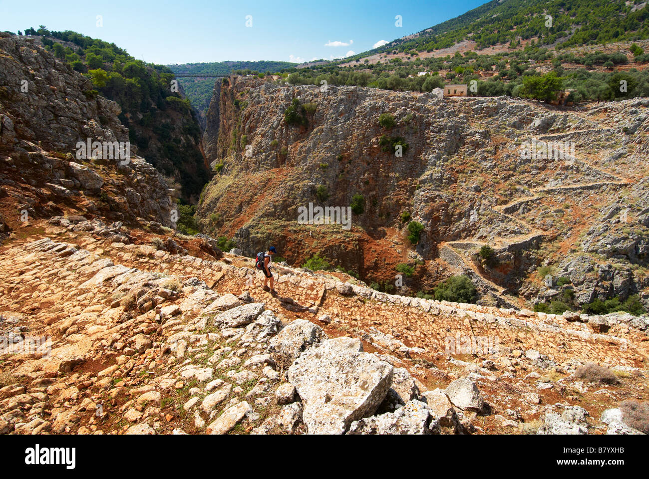 Aradena gorge near Hora Sfakion, Crete, Greece Stock Photo - Alamy