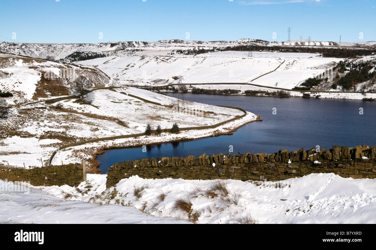 Cowm Reservoir, Whitworth, Rossendale, England, UK Stock Photo - Alamy
