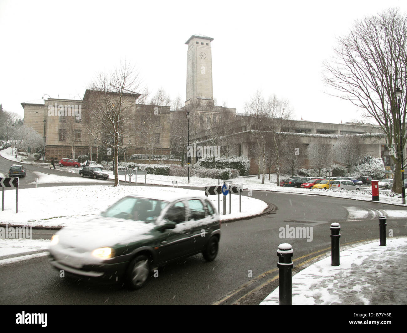 Clock tower newport civic centre hi-res stock photography and images ...