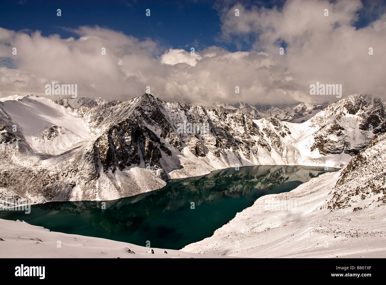 Landscape of the Ala Kol lake Karakol valley Kyrgyzstan Stock Photo - Alamy
