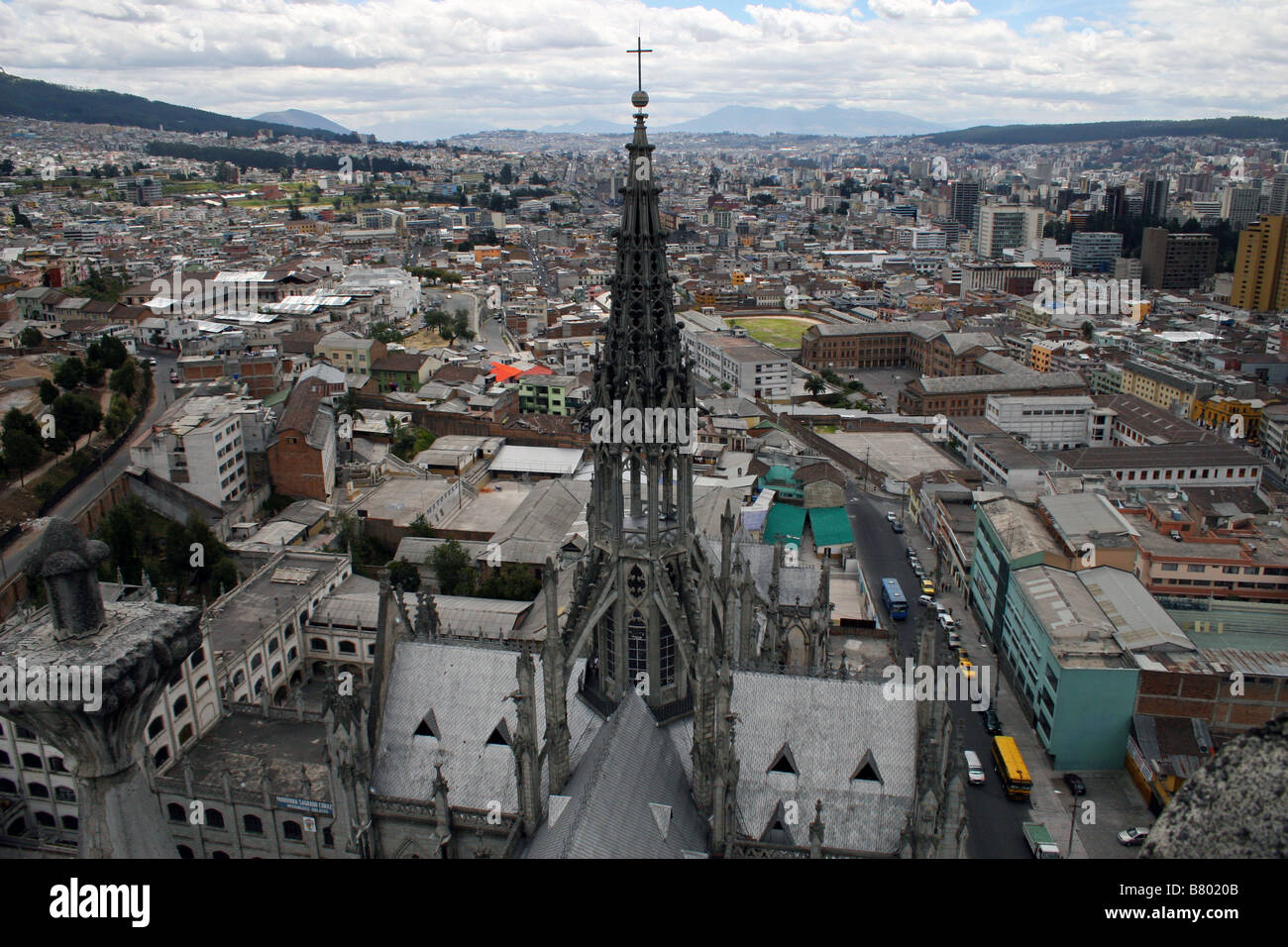View of Quito, Ecuador South America from top of Church Stock Photo - Alamy