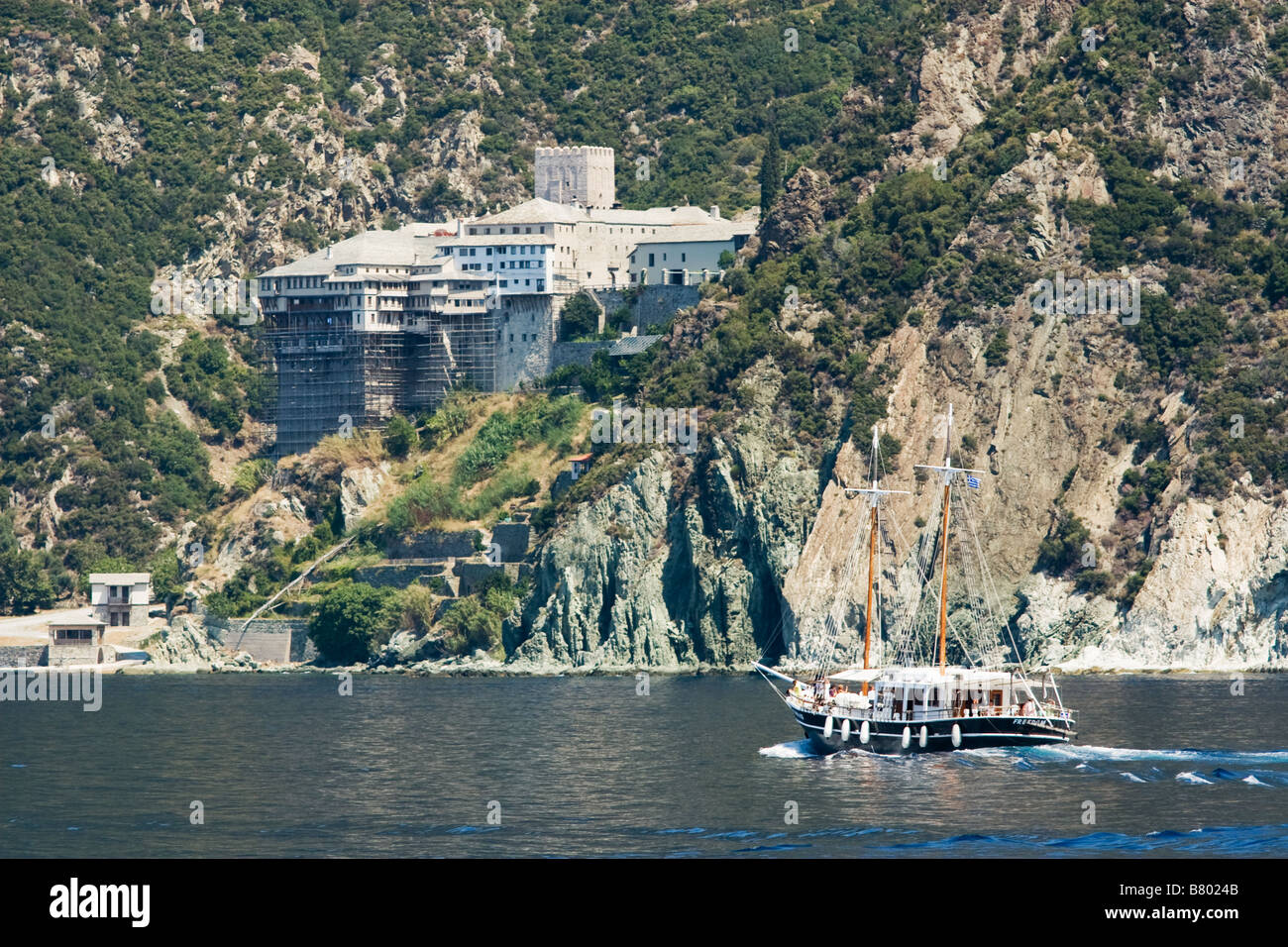 Dionysiou monastery hi-res stock photography and images - Alamy