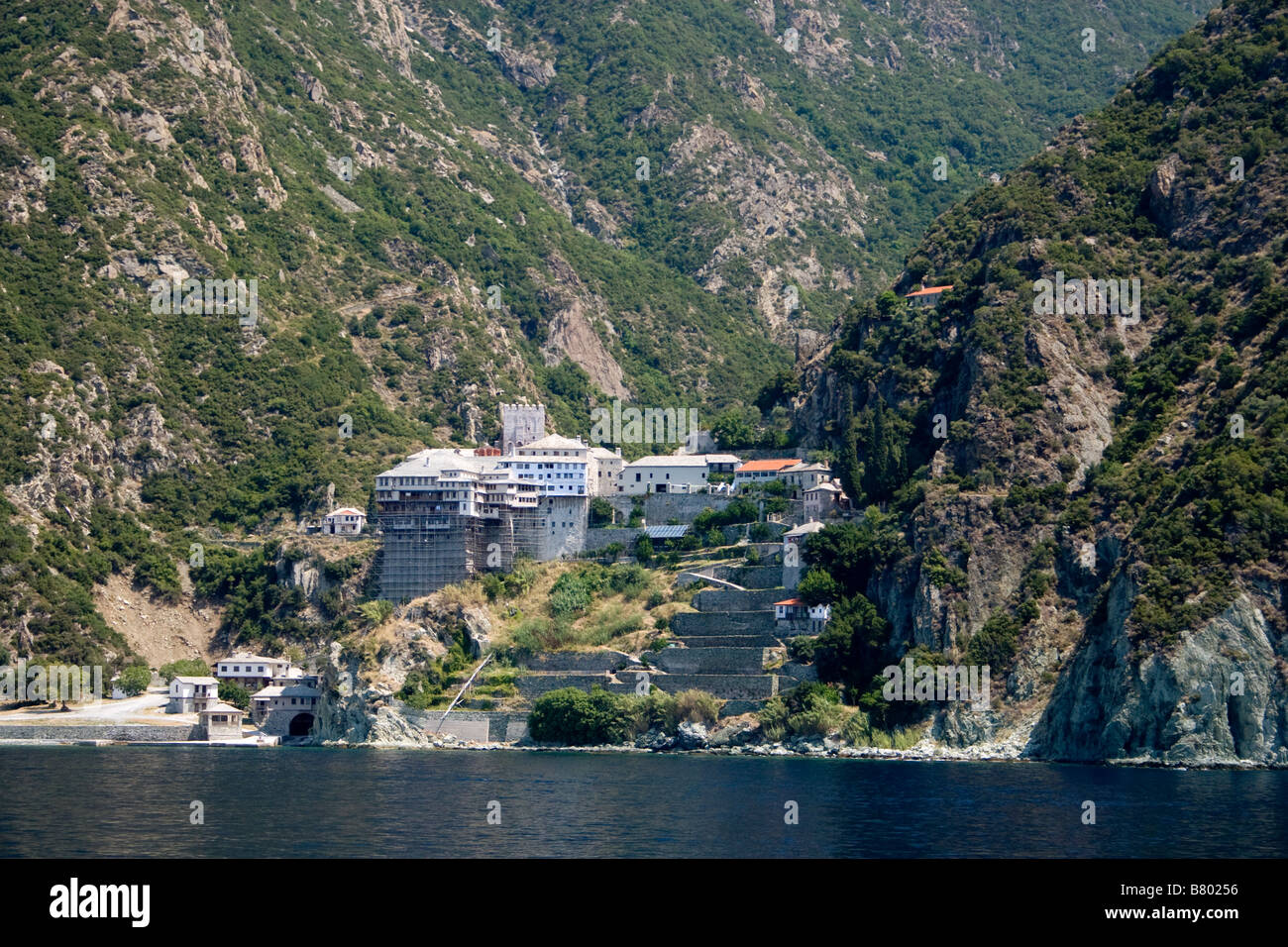 Dionysiou Monastery on Athos, Greece Stock Photo - Alamy