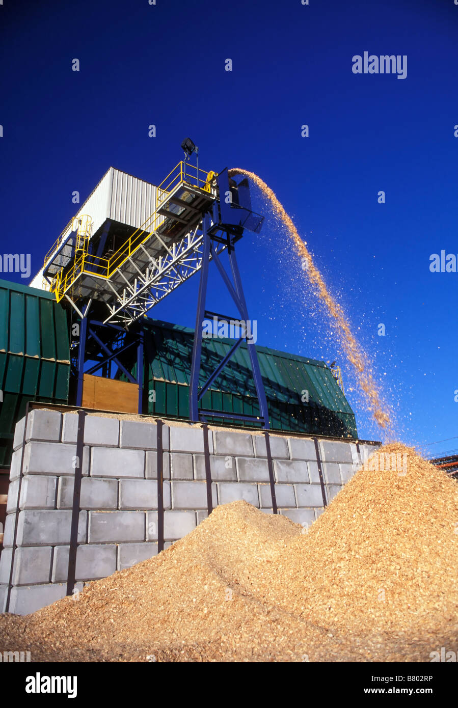 Chip pile at British Colimbia Sawmill Stock Photo - Alamy