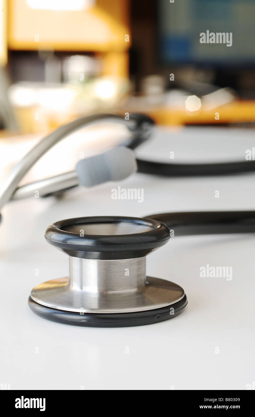 Stethoscope in doctor s office Stock Photo - Alamy