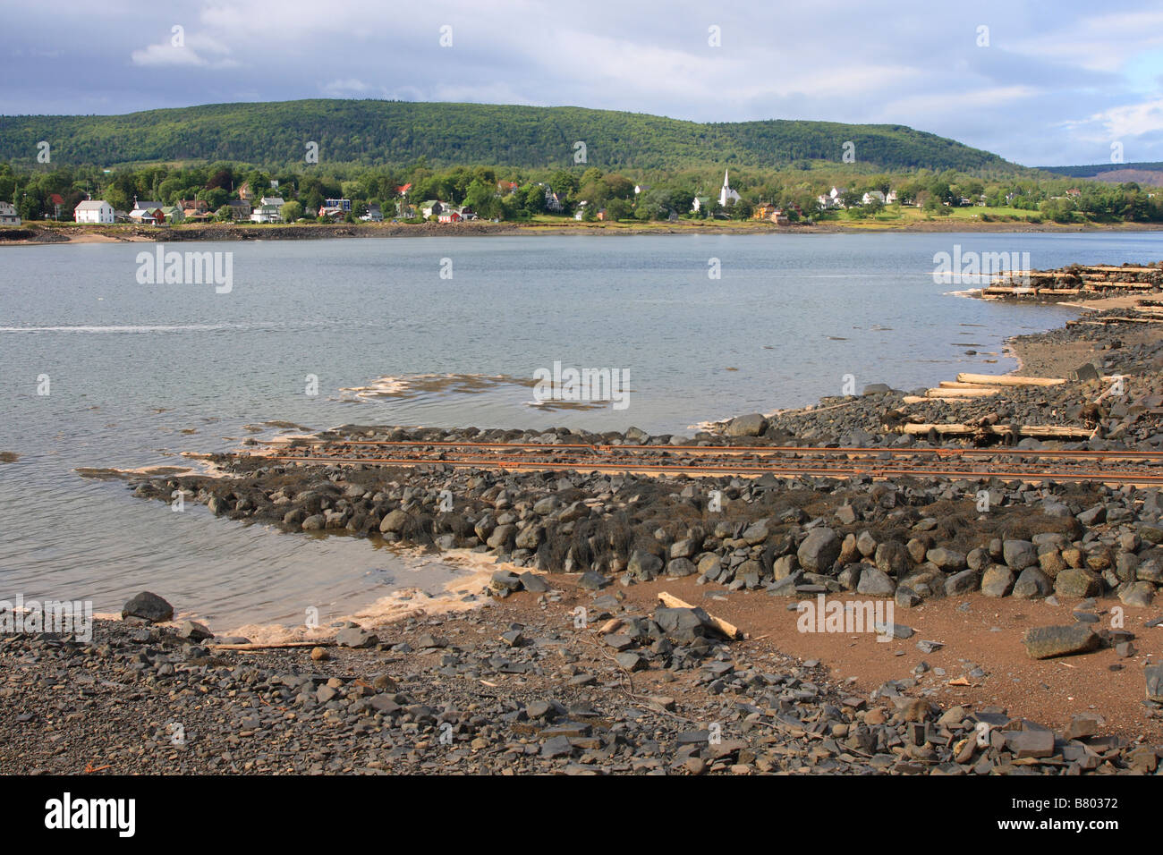 annapolis river at annapolis royal nova scotia canada showing old ship ...