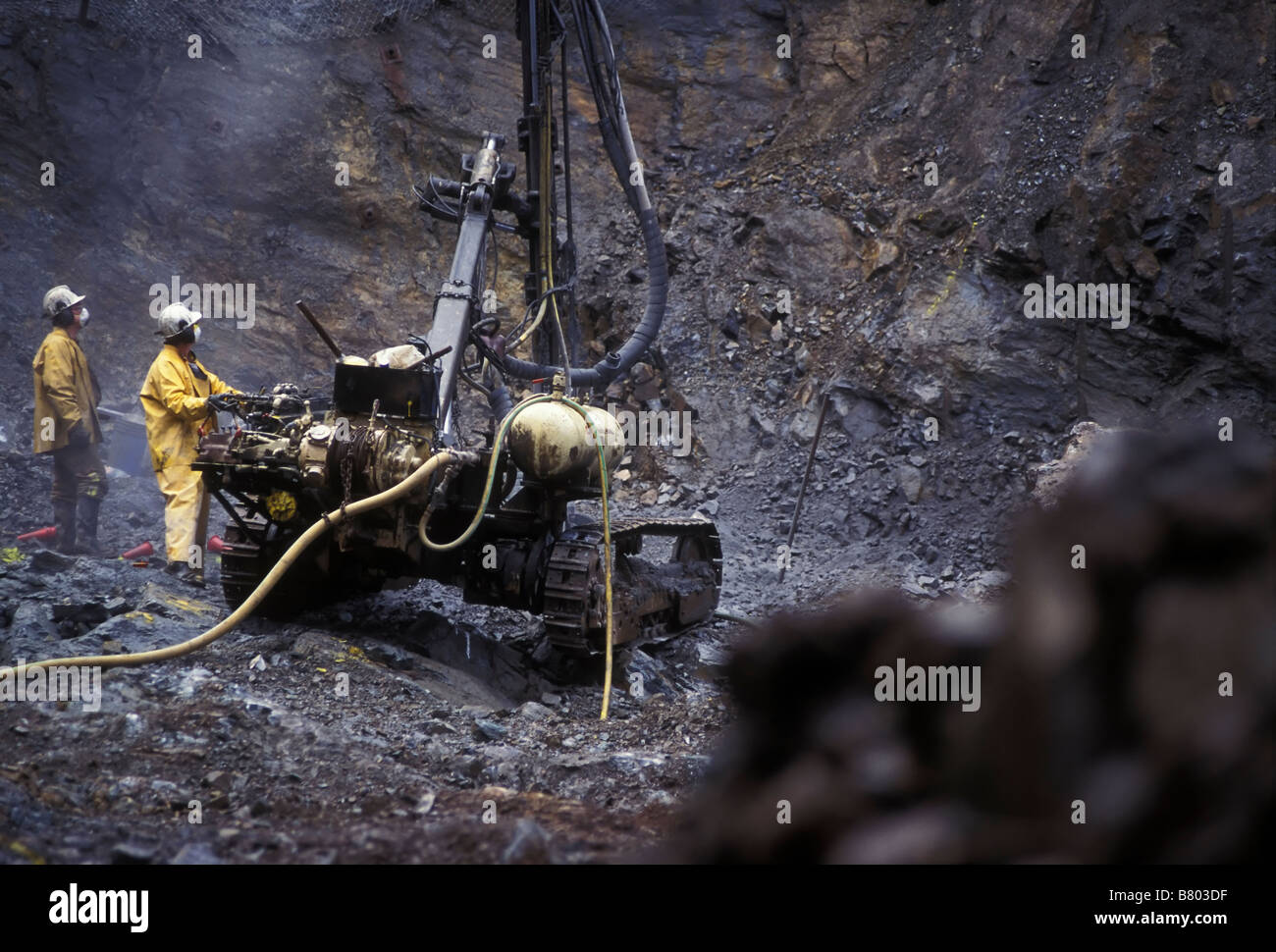 Gold mine underground drilling hi-res stock photography and images - Alamy