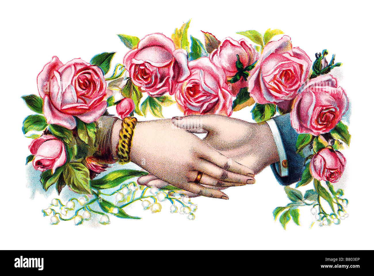 Man woman handshake painting hi-res stock photography and images - Alamy