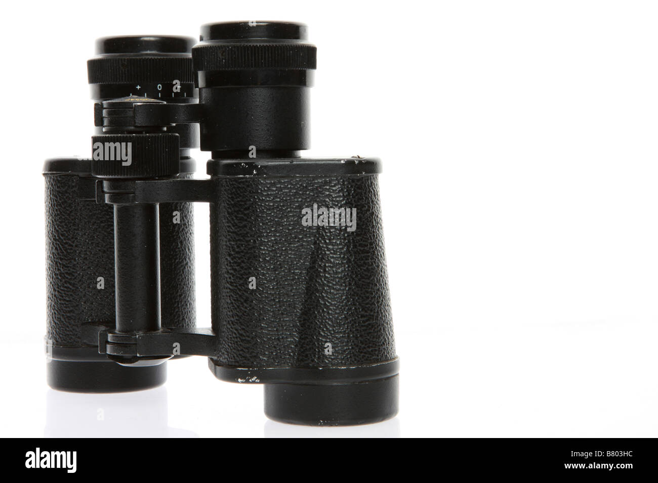 Old vintage soviet binoculars isolated on white shot at an angle Stock ...