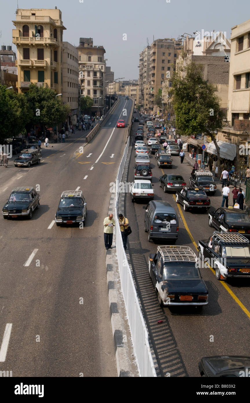 Traffic along Kobri Al Azhar road in Cairo, Egypt Stock Photo - Alamy