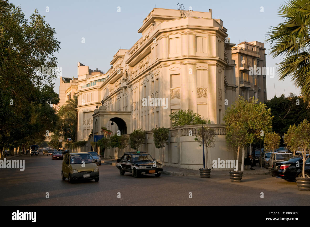 An old building built in Colonial style architecture located in Zamalek ...