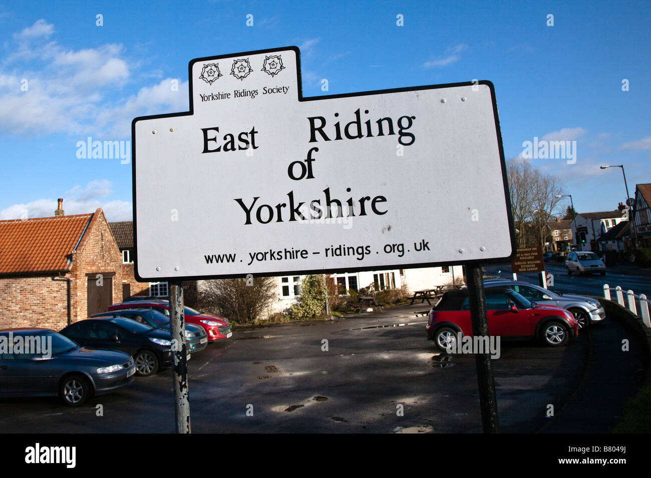 East Yorkshire Sign Stamford Bridge East Yorkshire Stock Photo - Alamy