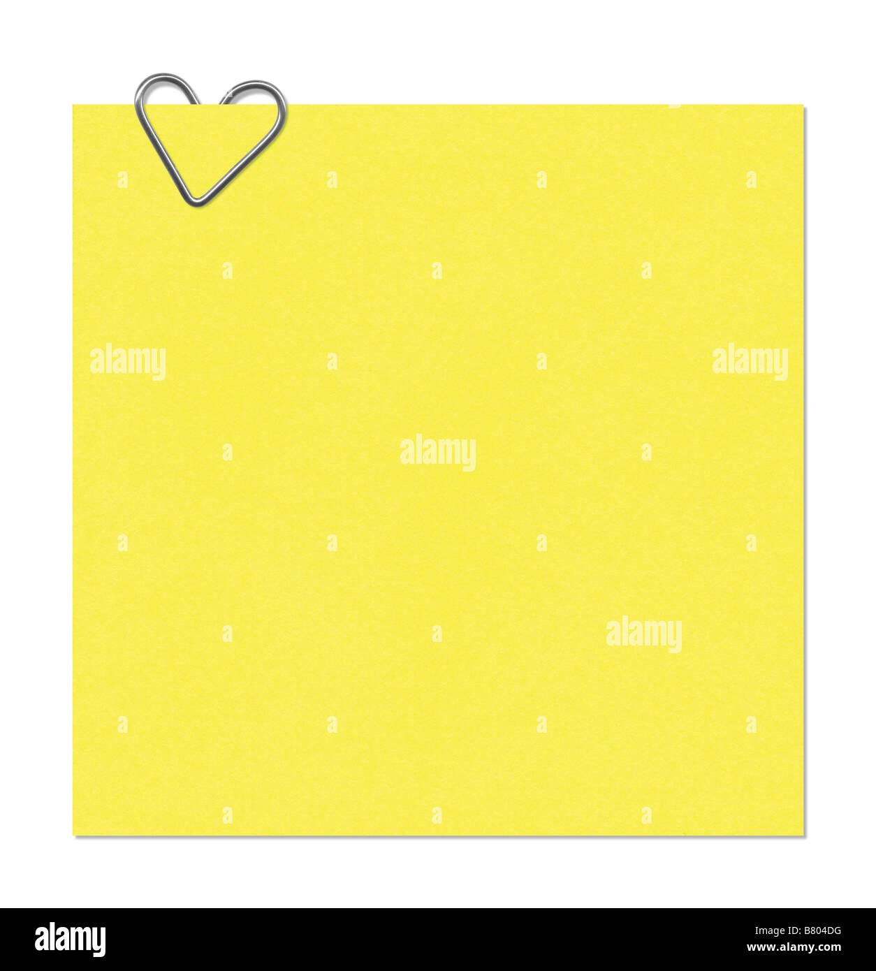 Sticker and paper clip Stock Photo - Alamy