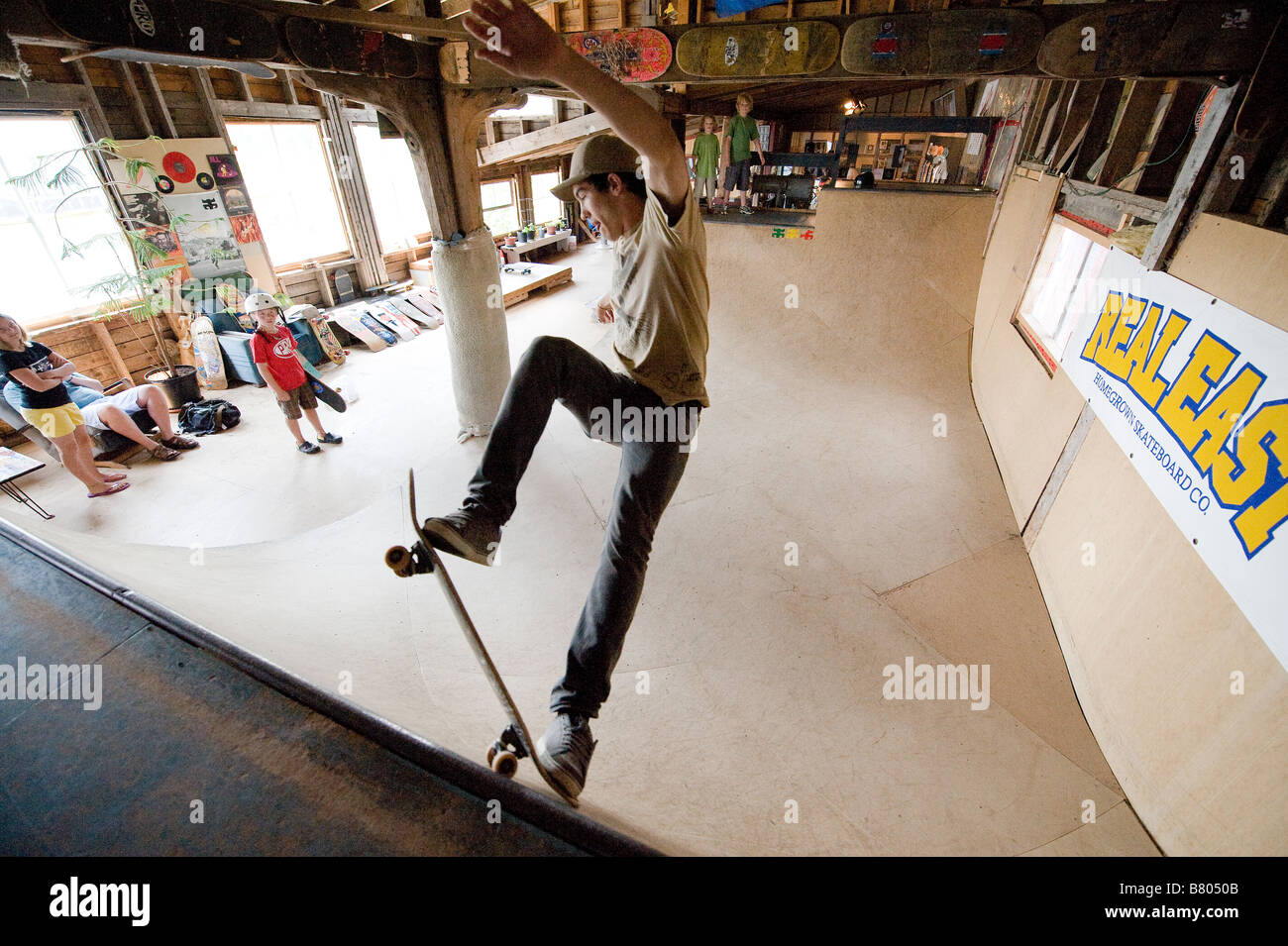 A skateboarder demonstrating his skills and tricks Stock Photo - Alamy