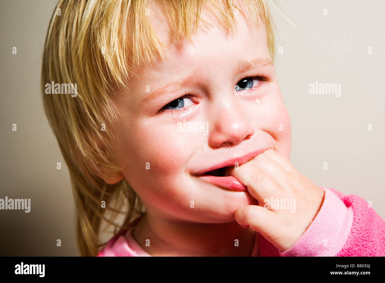 Teething crying child hi-res stock photography and images - Alamy